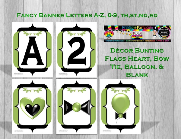 Happy Birthday Letters Printable Green And White - Infoupdate.org