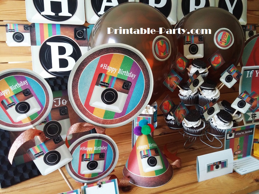 Printable Adult Birthday Party Supplies Adult Party Decorations
